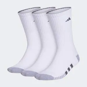 Adidas Cushioned Crew Socks 3 Pairs - White / Grey / Black