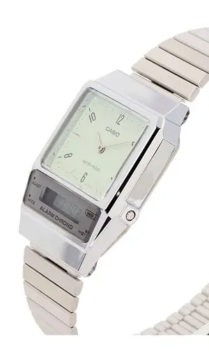 Casio Aq800 Series Watch - Green & Silver