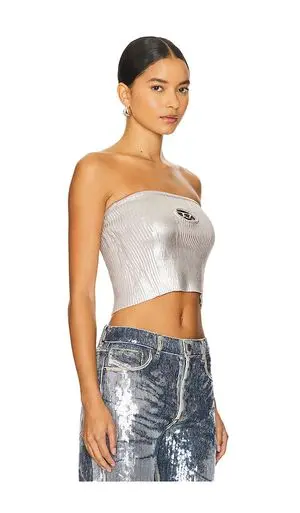 DIESEL M-clarksvillex-c Metallic Tube Top