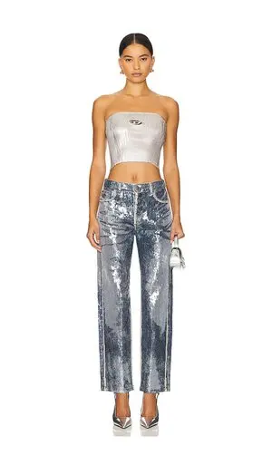 DIESEL M-clarksvillex-c Metallic Tube Top
