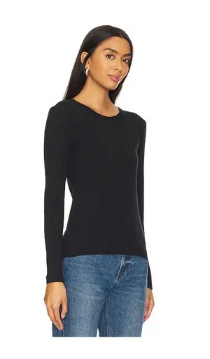 LESET Pointelle Long Sleeve - Black