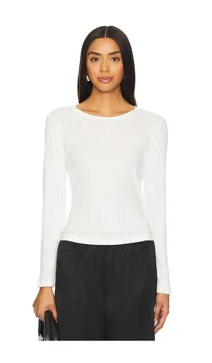 Women's Pointelle Long Sleeve Tops