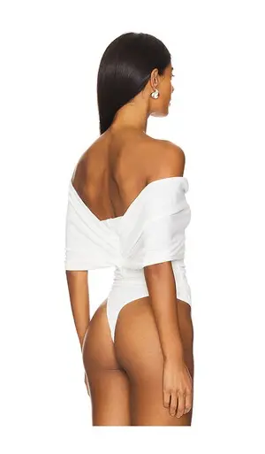 WeWoreWhat Ruched Off Shoulder Bodysuit