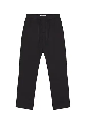 Frescobol Carioca Oscar Linen Chino Pant In Blue - Black