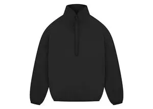 Fear Of God Athletics Suede Fleece 1/2 Zip - Black