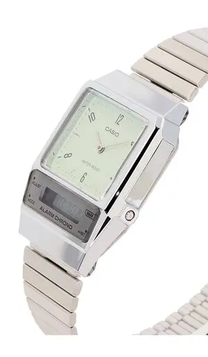 Casio Aq800 Series Stainless Steel Watch - Metallic Silver