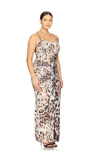 AFRM Azula Ruched Mesh Gown
