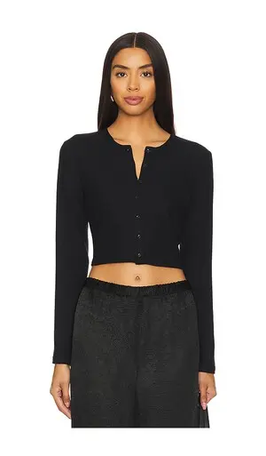LESET Lauren Crop Cardigan