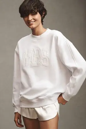 Anthropologie Mrs. Lace Crew-neck Sweatshirt
