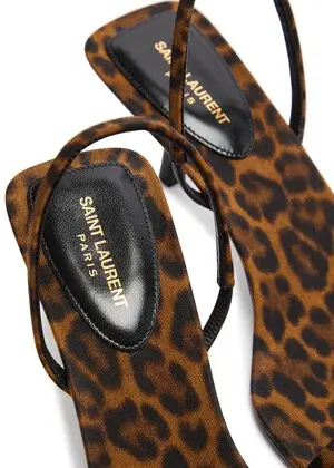 Saint Laurent Jaspe 55 -print Faille Sandals
