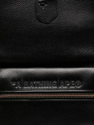 A Bathing Ape Leather Backpack - Black | Editorialist