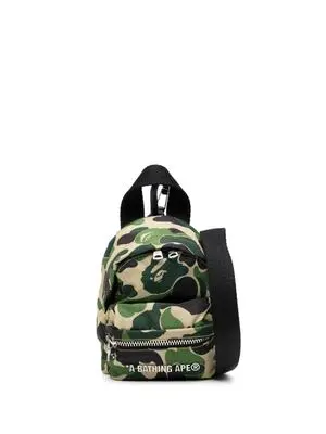 A BATHING APE Abc Camo Print Backpack - Green