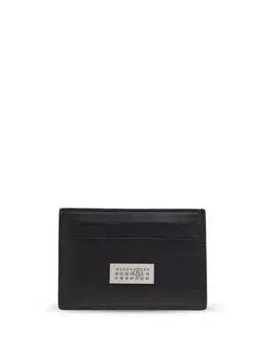 MAISON MARGIELA Signature Numbers Motif Leather Cardholder - Black
