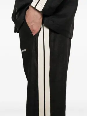 Palm Angels Logo-embroidered Track Pants - Black