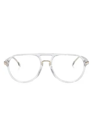Carrera Eyewear Pilot Frame Glasses - White