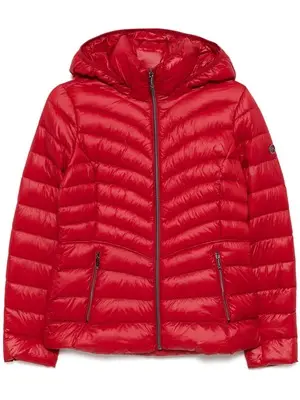 Michael Kors Chevron Packable Jacket - Red