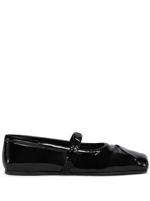 Marni Patent-finish Ballerina Shoes - Black
