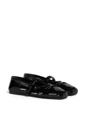 Marni Patent-finish Ballerina Shoes - Black