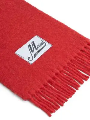 Marni Logo-appliqué Scarf - Red