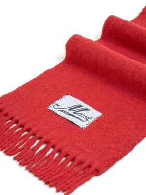 Marni Logo-appliqué Scarf - Red