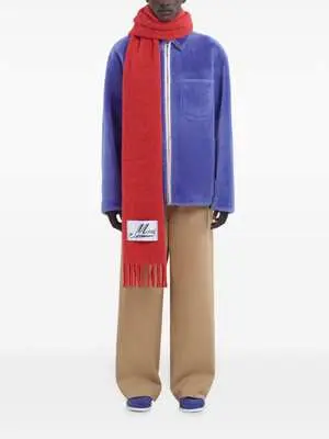 Marni Logo-appliqué Scarf - Red