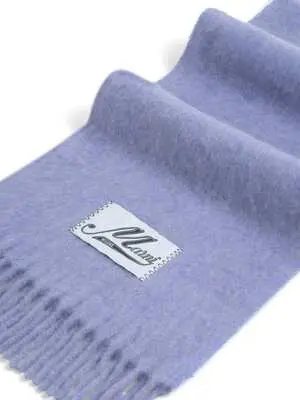 Marni Logo-appliqué Scarf - Purple