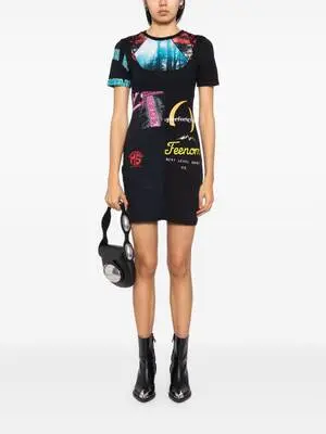 MARINE SERRE Graphic Mini Dress