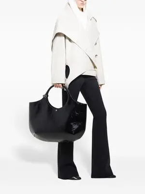 COURREGES Large Holy Handbag - Black