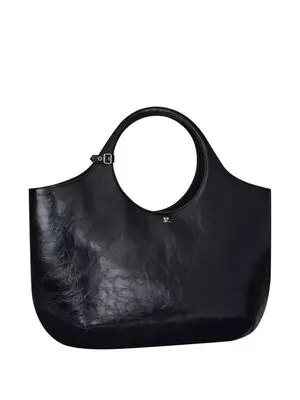 COURREGES Large Holy Handbag - Black