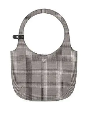 COURREGES Prince Of Wales Holy Tote Bag - Black