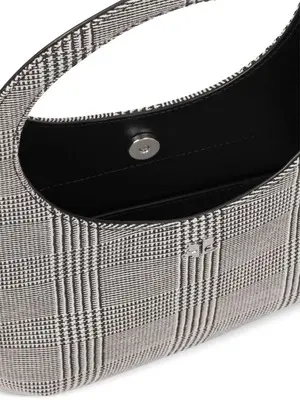 COURREGES Prince Of Wales Holy Tote Bag - Black