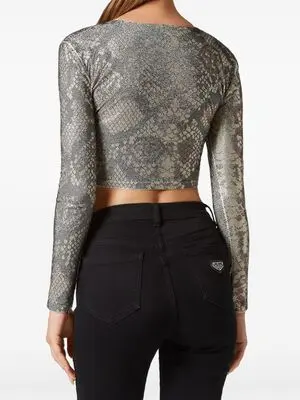 Philipp Plein Glass Crystal Embellishment T-shirt
