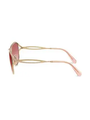 SWAROVSKI Round-frame Sunglasses - Gold