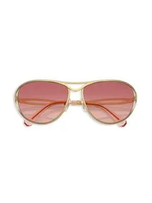 SWAROVSKI Round-frame Sunglasses - Gold