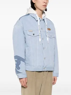 AAPE BY *A BATHING APE® Logo Patched Denim Jacket