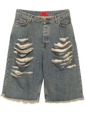 424 Big Daddy Distressed Denim Shorts