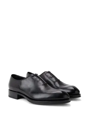 FERRAGAMO Polished Leather Oxford Shoes