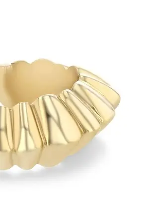 Lizzie Mandler 18kt Yellow Crescent Ear Cuff