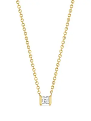 Lizzie Mandler 18kt Yellow Mini Anchor Diamond Necklace - Gold