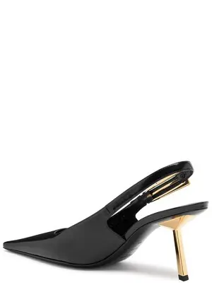 Saint Laurent Lee 75 Slingback Pumps - Black