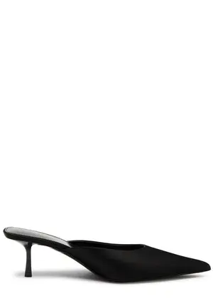 Saint Laurent Barbara 55 Satin Mules