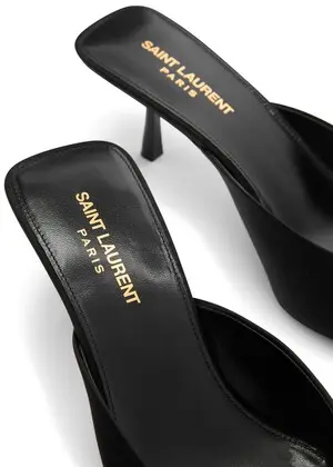 Saint Laurent Barbara 55 Satin Mules