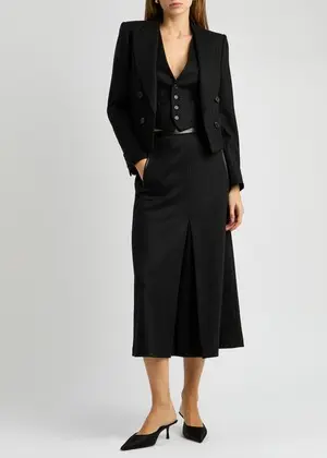 Saint Laurent Barbara 55 Satin Mules
