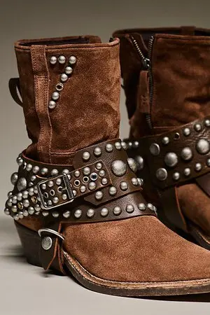 Free People We The Free Axel Boots - Fudge Oiled Suede