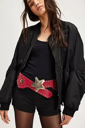 Z & L EUROPE Solar Myth Stud Belt - Heart Eyes