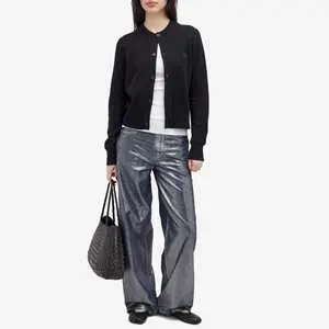 Isabel Marant Relaxed Fit Metallic Denim Jeans