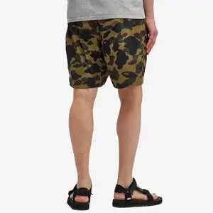 A BATHING APE 1st Camo Nylon Beach Short