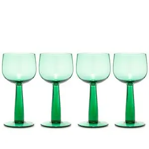 HKLIVING Wine Glass Tall Set Of 4 - Fern Green
