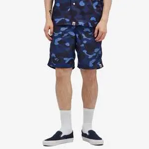 A BATHING APE Colour Camo One Point Beach Short