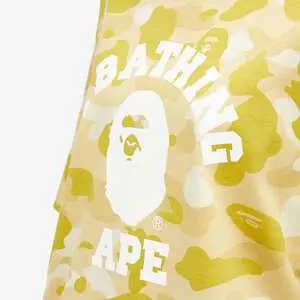 A BATHING APE Color Camo College T-shirt Relax